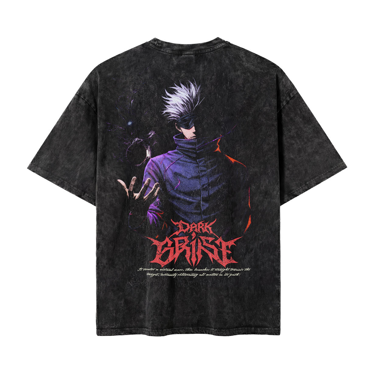Jujutsu Kaisen 'Gojo' MD5 Oversized Washed Tee – Dark Arise